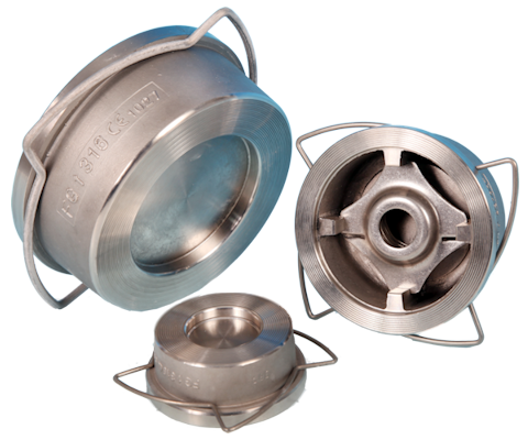 Spring Check Valve Wafer Pattern Stainless Steel ETG-WPCV40.