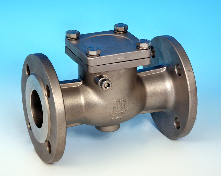 Swing Pattern Check Valve Flanged BS4504 DIN PN16 Stainless Steel ETG-CK16.