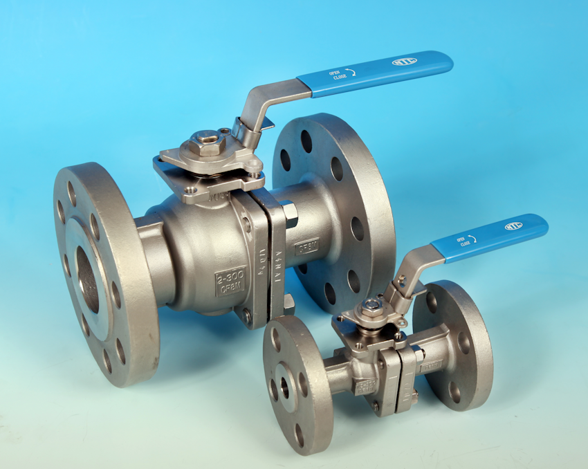 Ball Valve 2-Pce Full Bore Flanged ANSI 300 Stainless Steel NTC KV-062.