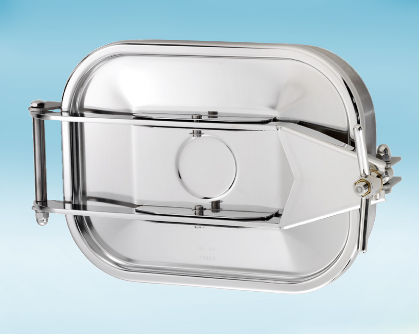 440 × 332mm Rectangular Pressure Manway 165 304L